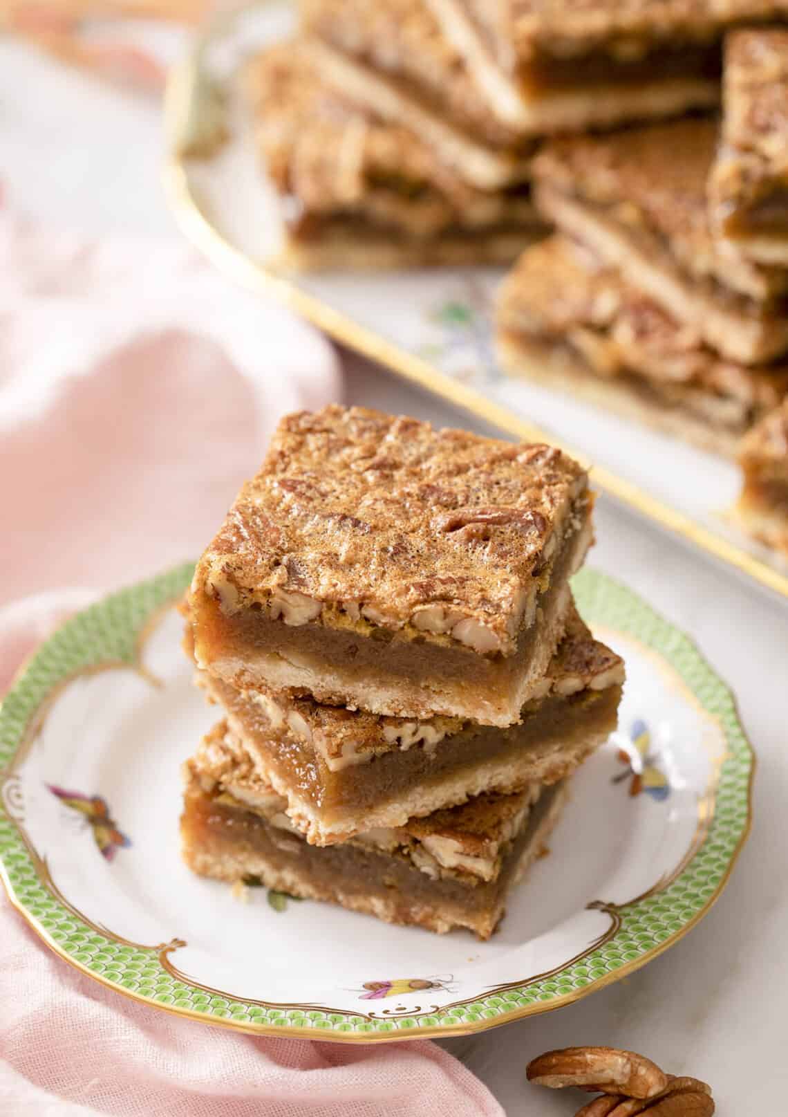 Pecan Pie Bars Recipe - Preppy Kitchen
