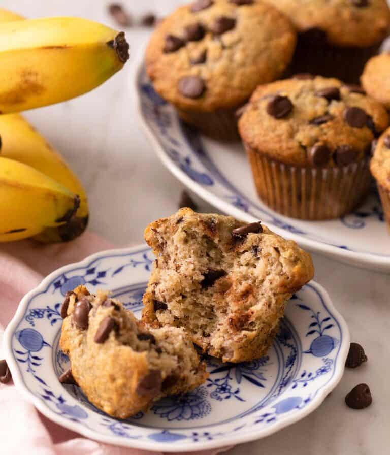 Banana Chocolate Chip Muffins - Preppy Kitchen