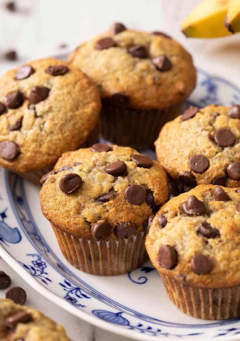 Banana Chocolate Chip Muffins - Preppy Kitchen