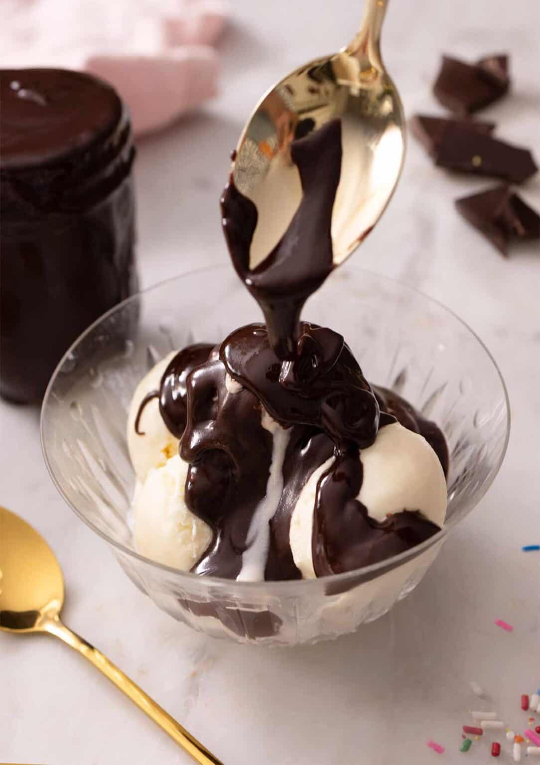 Hot Fudge Sauce Recipe - Preppy Kitchen