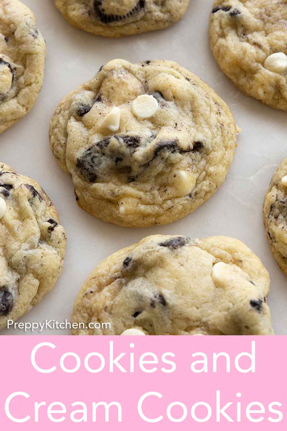Cookies and Cream Cookies - Preppy Kitchen