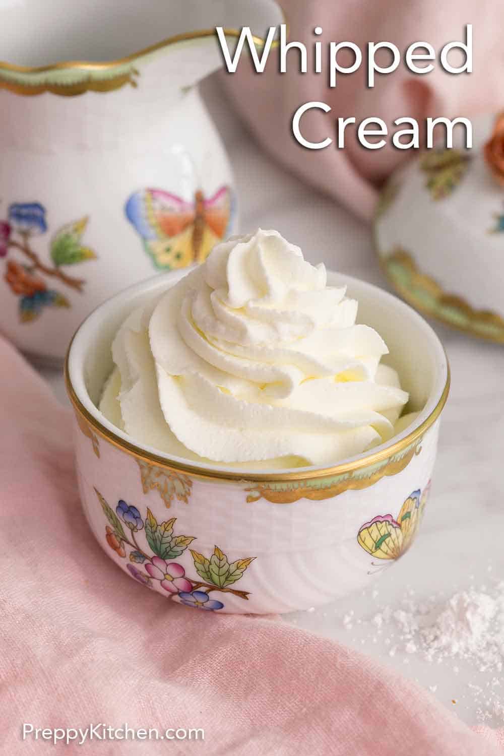 Whipped Cream Recipe - Preppy Kitchen