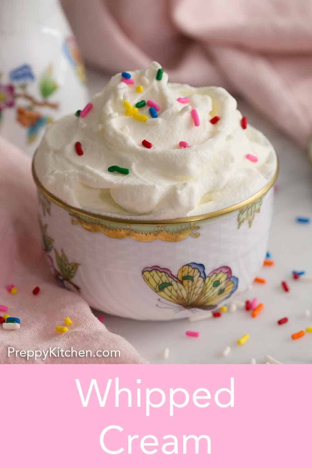 Whipped Cream Recipe - Preppy Kitchen