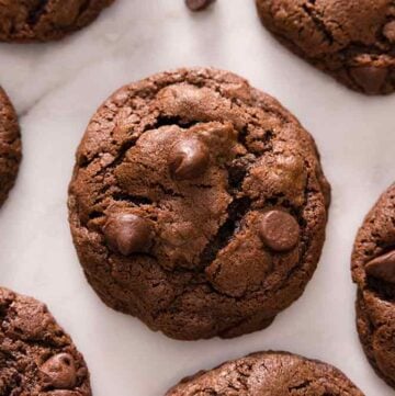 Double Chocolate Chip Cookies - Preppy Kitchen