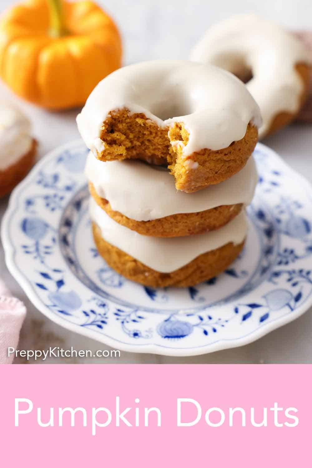 Pumpkin Donuts - Preppy Kitchen
