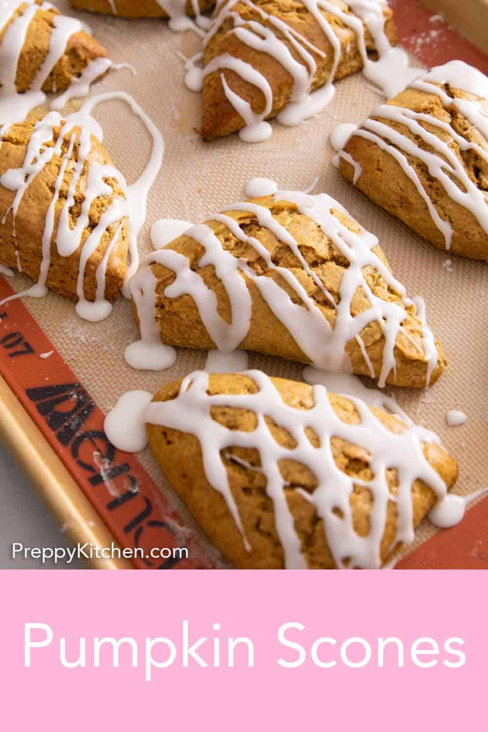 Pumpkin Scones Recipe - Preppy Kitchen