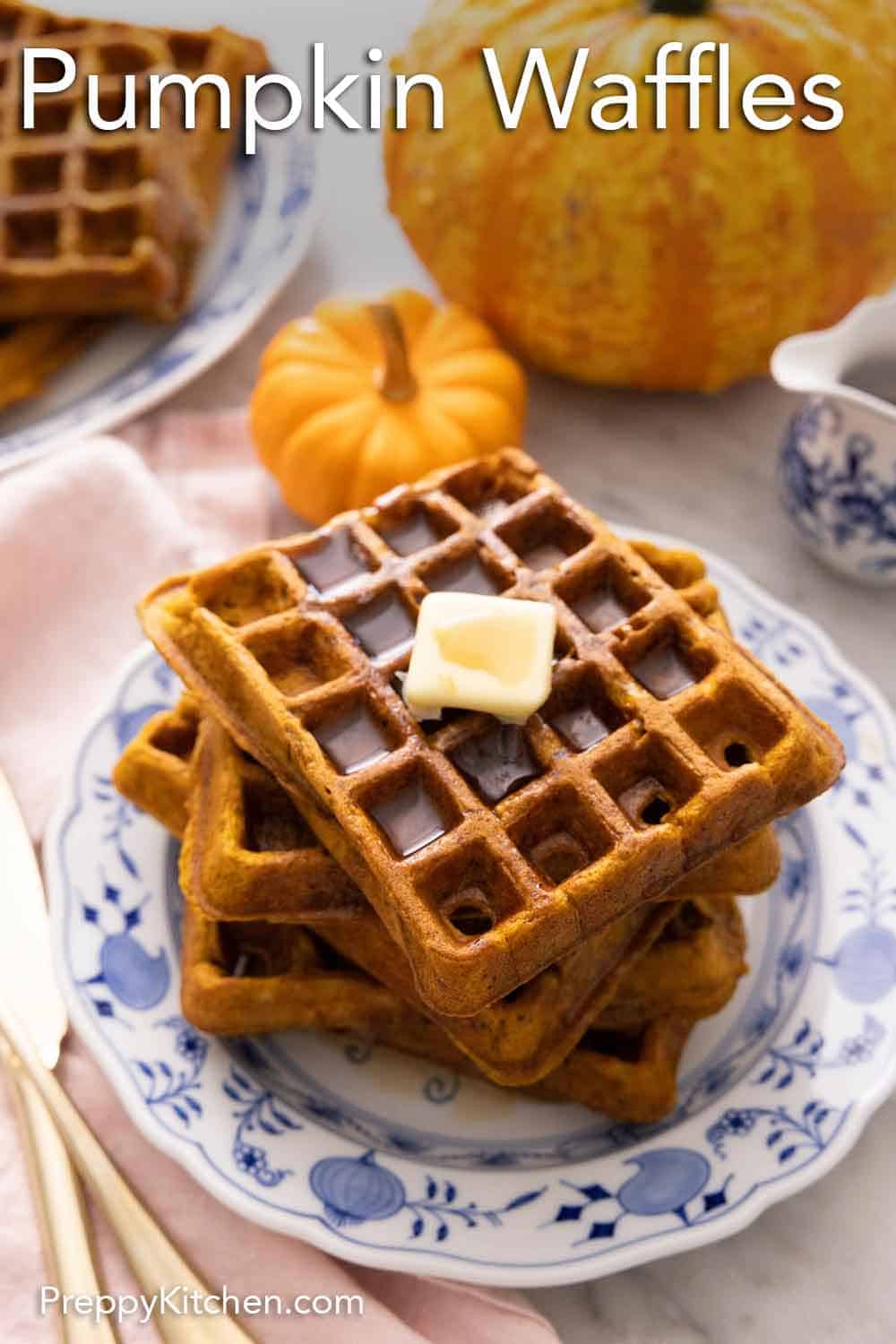 Pumpkin Waffles - Preppy Kitchen