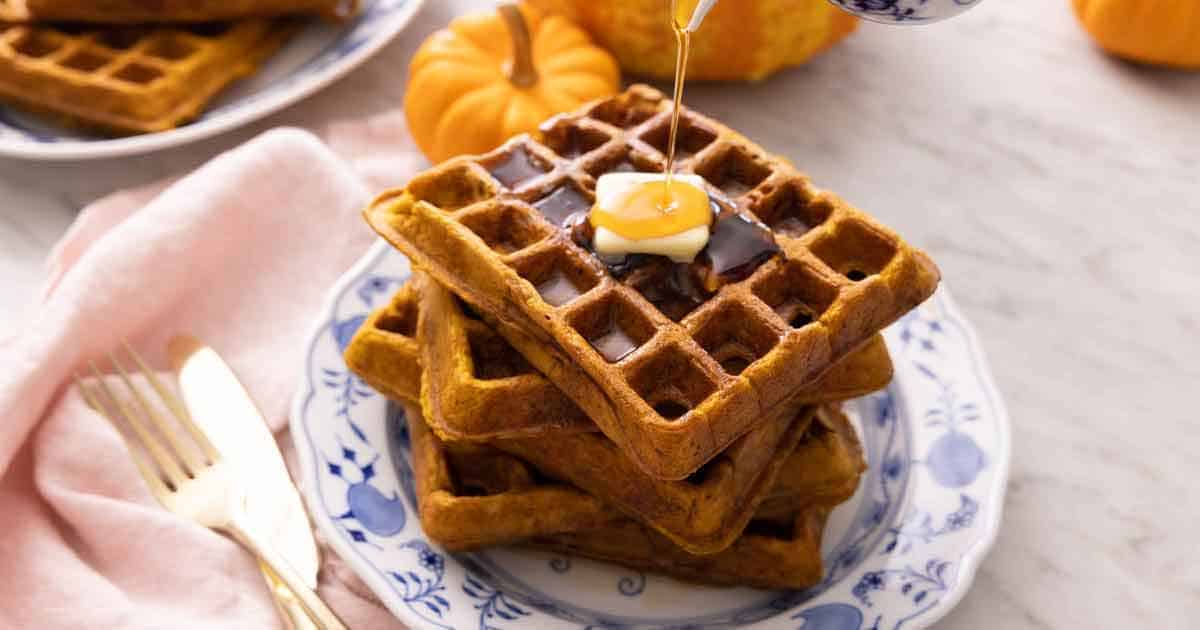 Pumpkin Waffles - Preppy Kitchen