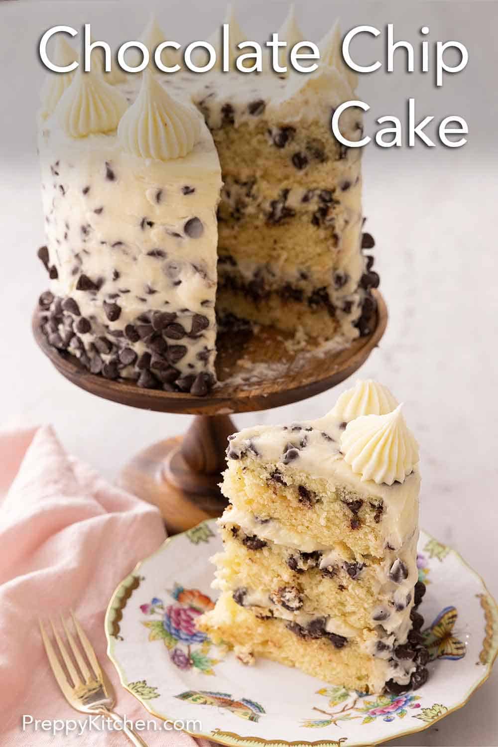 Chocolate Chip Cake - Preppy Kitchen