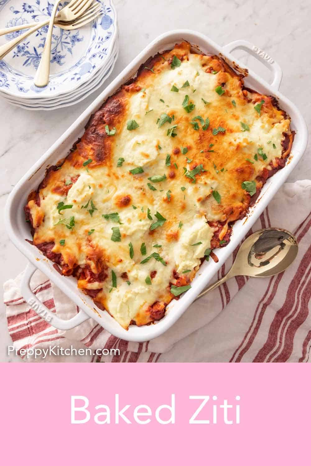 Baked Ziti - Preppy Kitchen