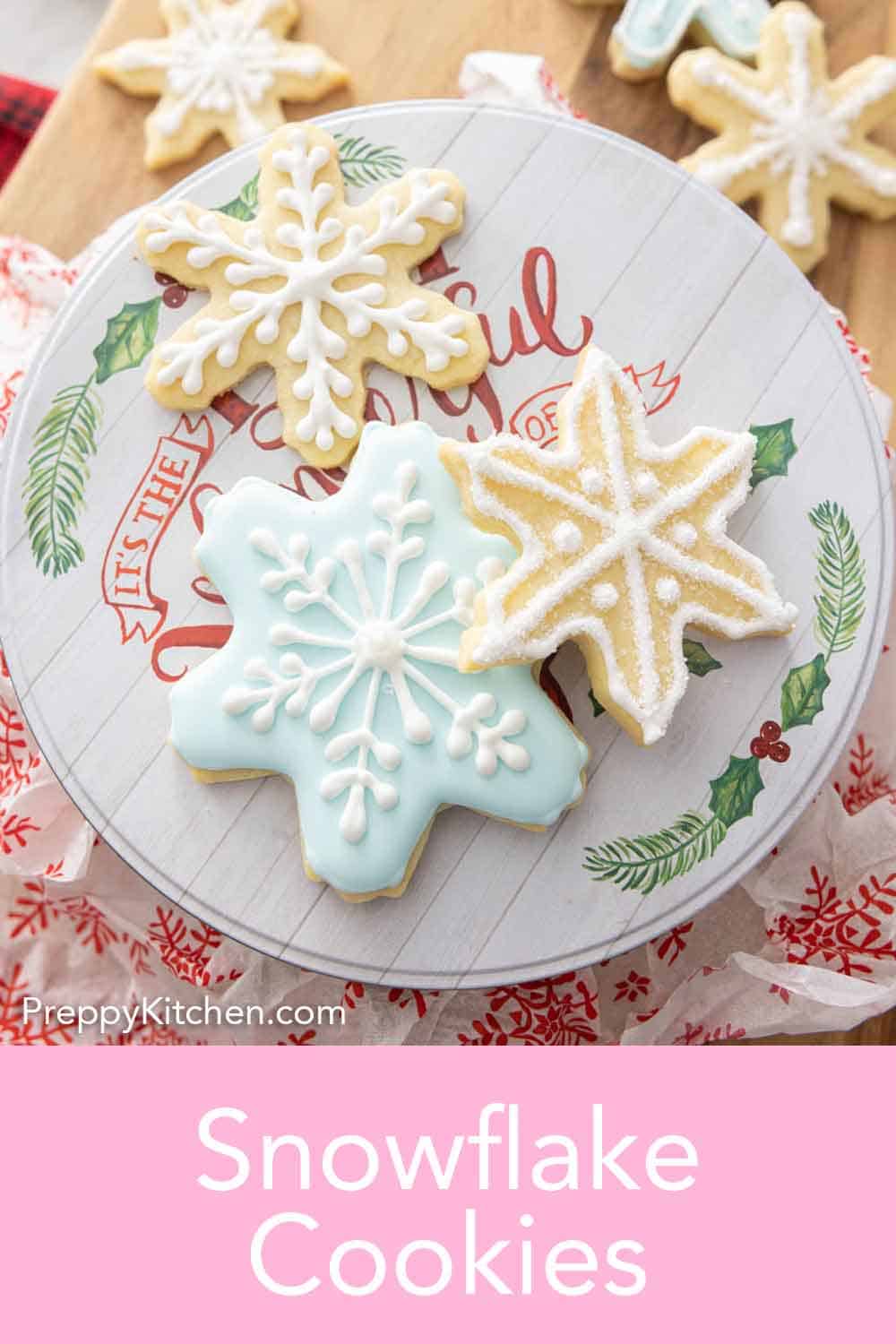 Snowflake Cookies - Preppy Kitchen