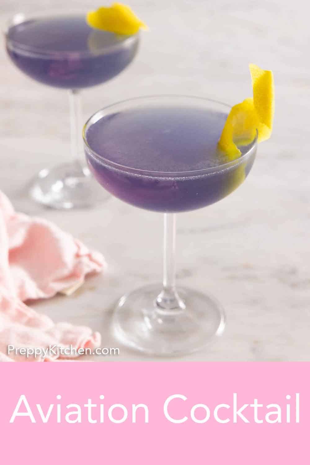 Aviation Cocktail - Preppy Kitchen
