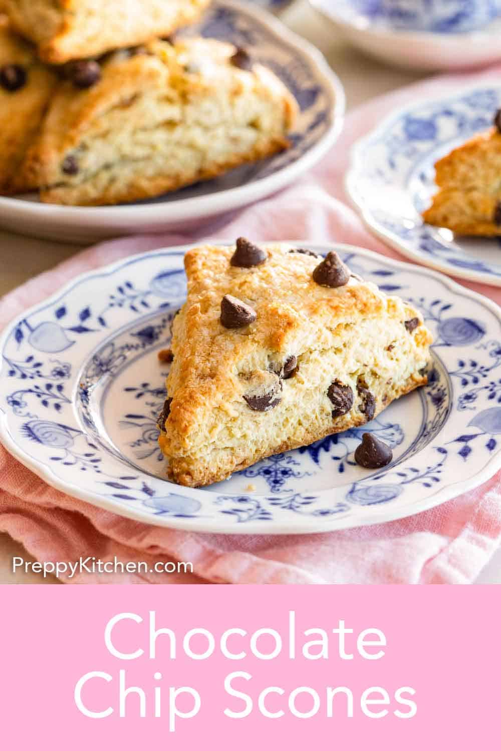 Chocolate Chip Scones - Preppy Kitchen