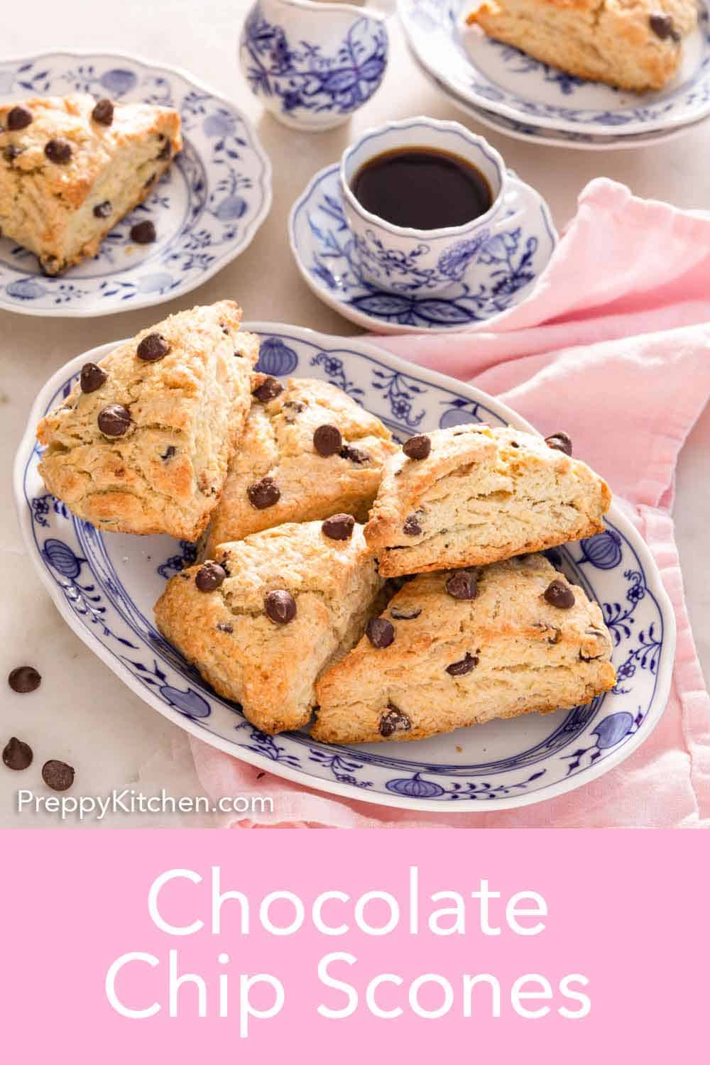 Chocolate Chip Scones - Preppy Kitchen