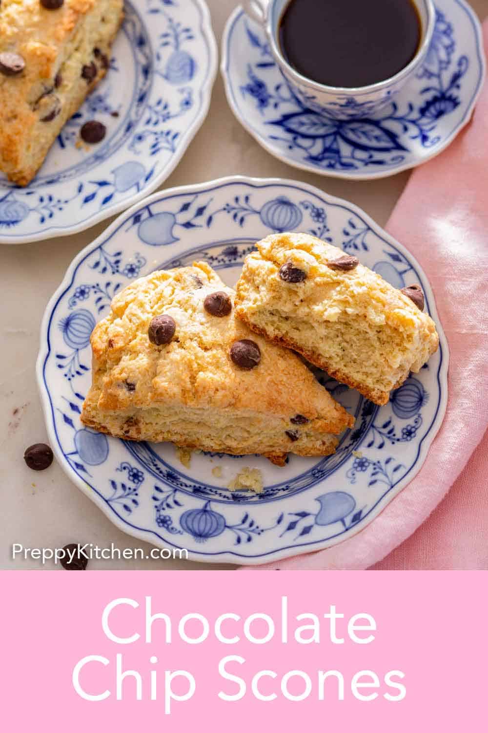Chocolate Chip Scones - Preppy Kitchen