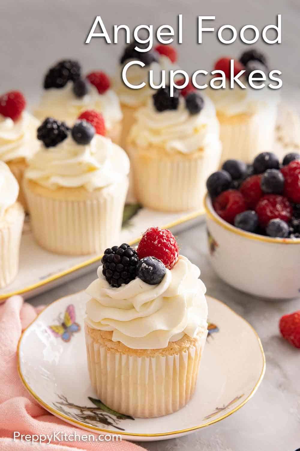 Angel Food Cupcakes - Preppy Kitchen