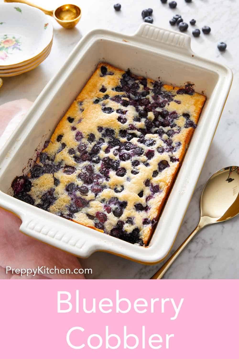 Easy Blueberry Cobbler Recipe - Preppy Kitchen