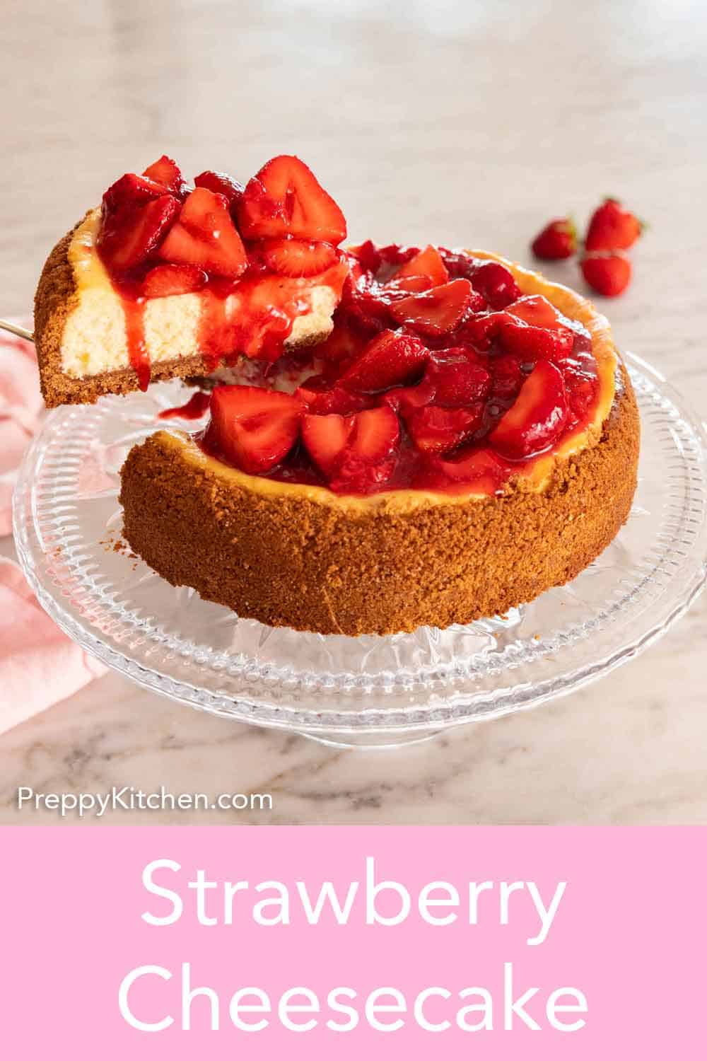 The Best Strawberry Cheesecake - Preppy Kitchen