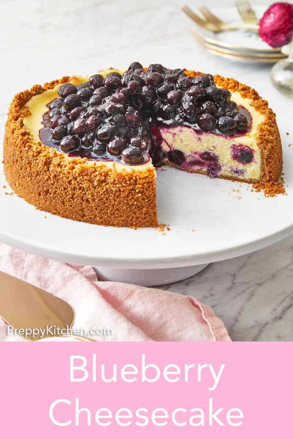 Blueberry Cheesecake Recipe - Preppy Kitchen