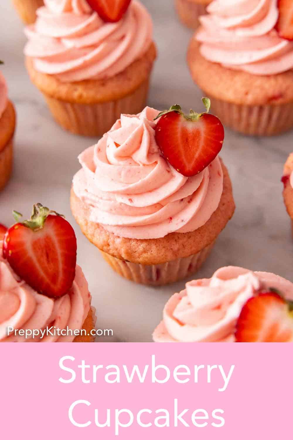 Strawberry Cupcakes - Preppy Kitchen