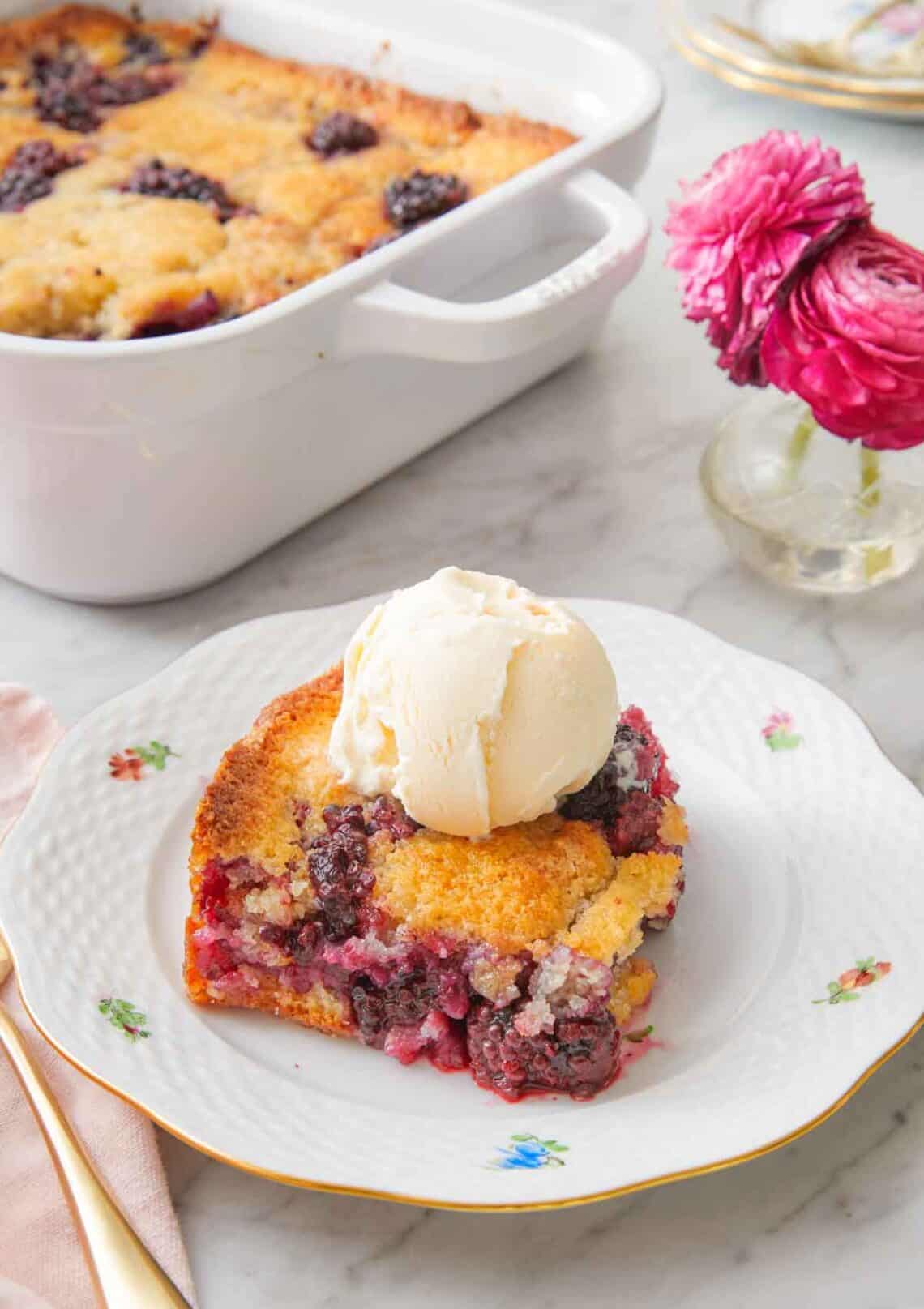 Easy Blackberry Cobbler Recipe - Preppy Kitchen