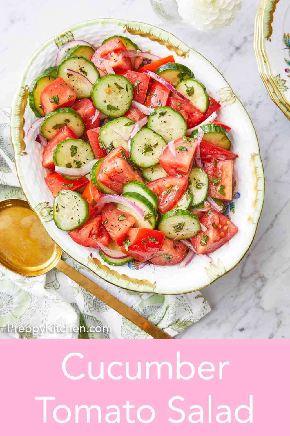 Cucumber Tomato Salad - Preppy Kitchen