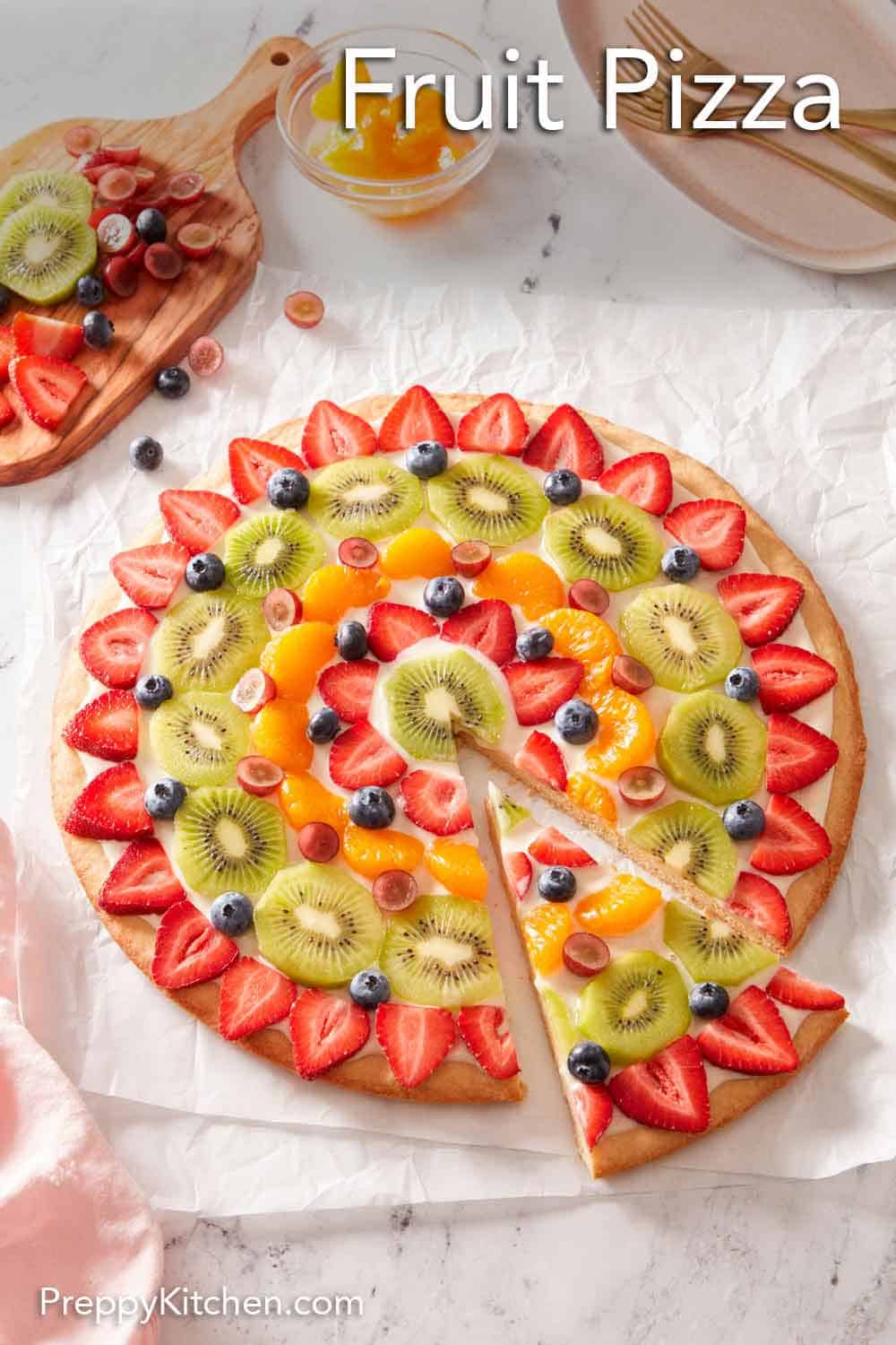 Fruit Pizza Recipe - Preppy Kitchen