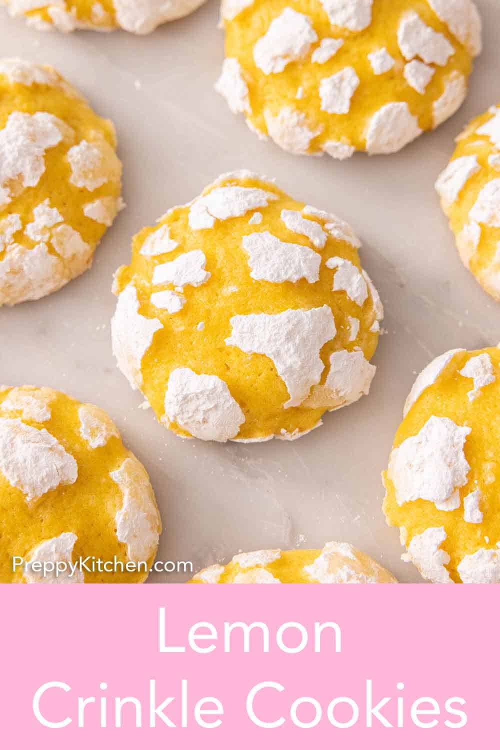 Lemon Crinkle Cookies - Preppy Kitchen
