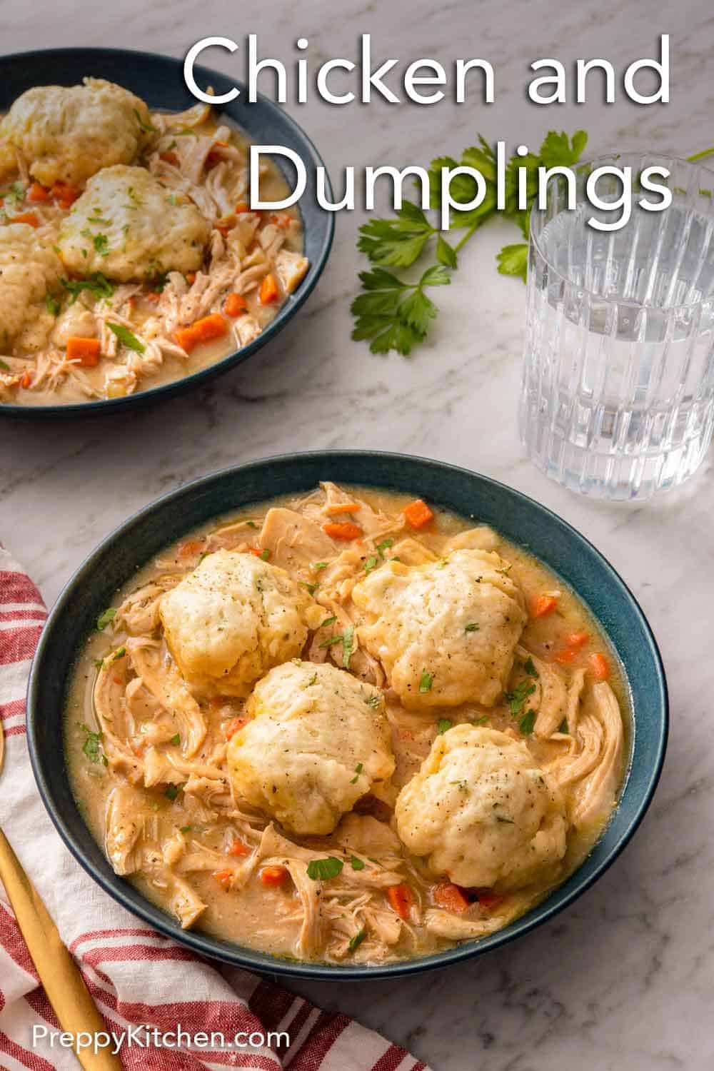 Chicken and Dumplings - Preppy Kitchen