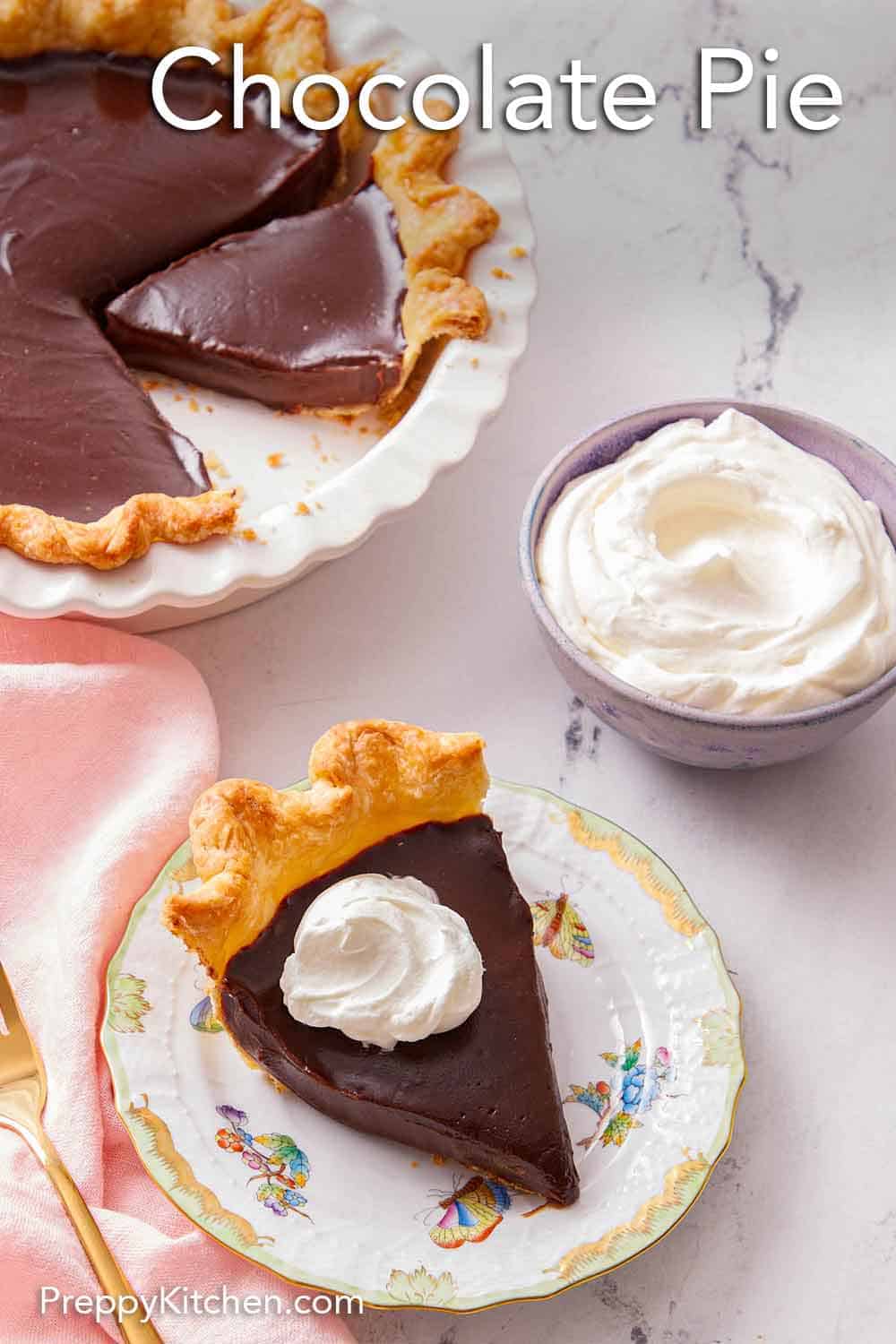 Chocolate Pie - Preppy Kitchen