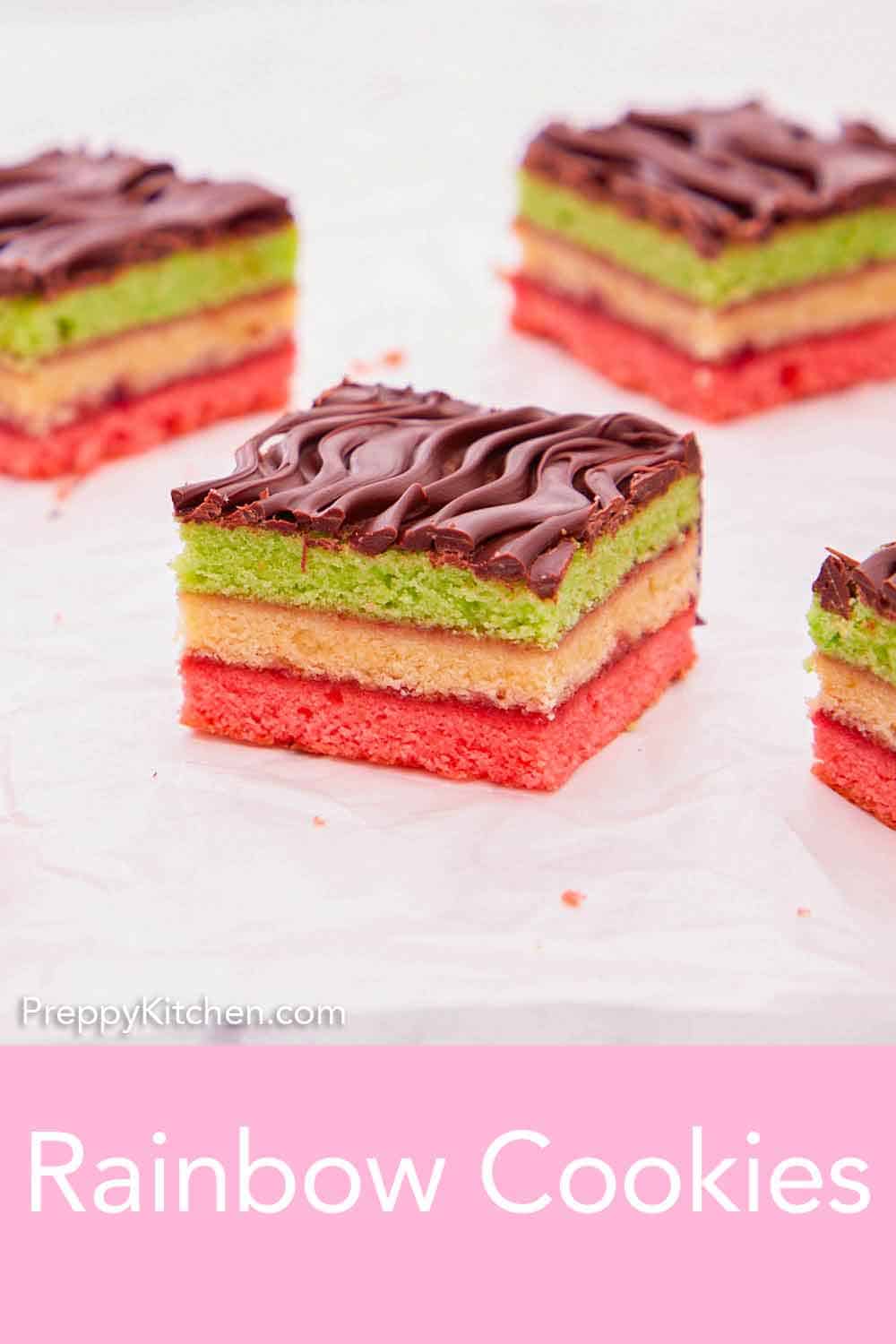 Rainbow Cookies - Preppy Kitchen