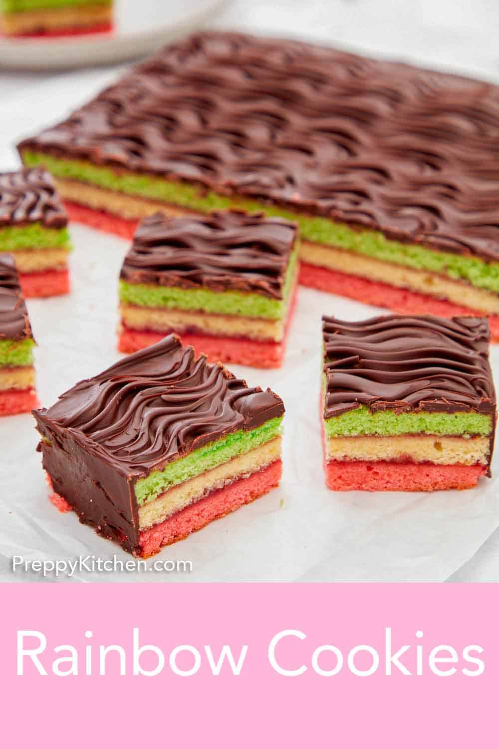 Rainbow Cookies - Preppy Kitchen