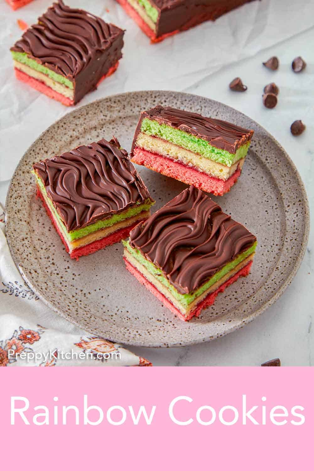 Rainbow Cookies - Preppy Kitchen