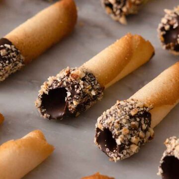 Chocolate Dipped Tuiles - Preppy Kitchen