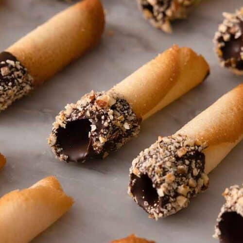 Chocolate Dipped Tuiles - Preppy Kitchen