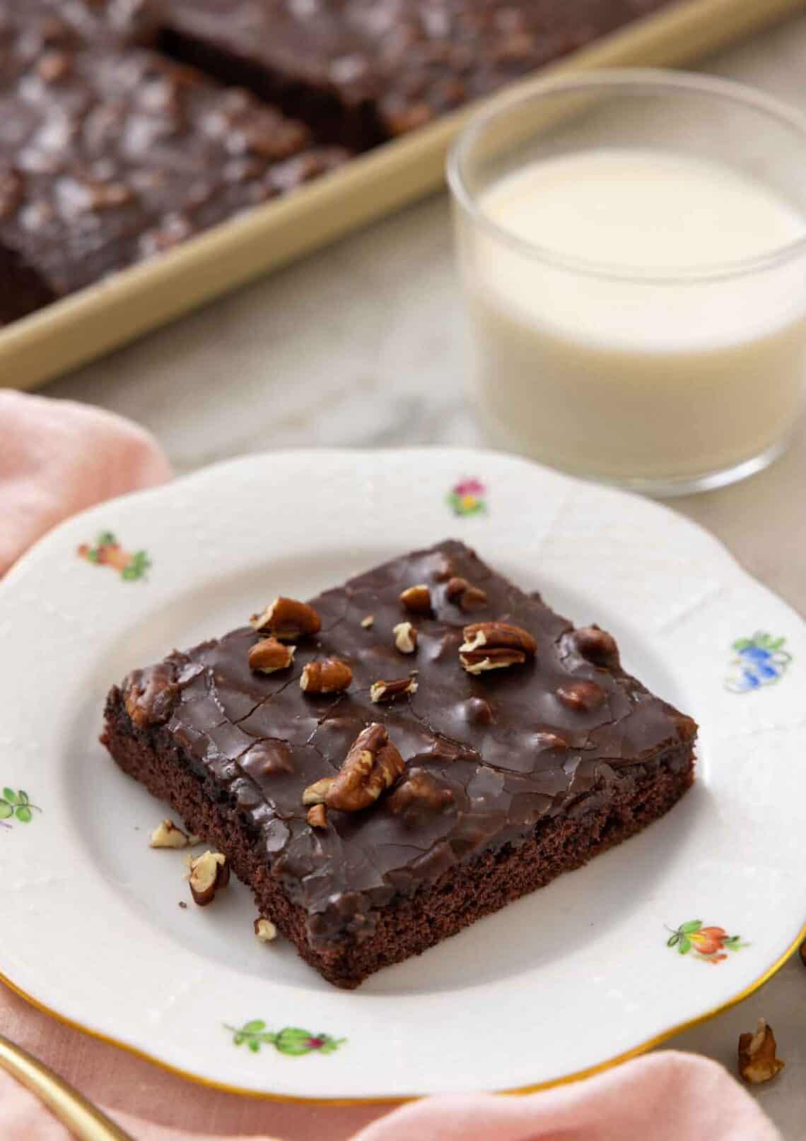 Easy Texas Sheet Cake (Moist & Fudgy) - Preppy Kitchen