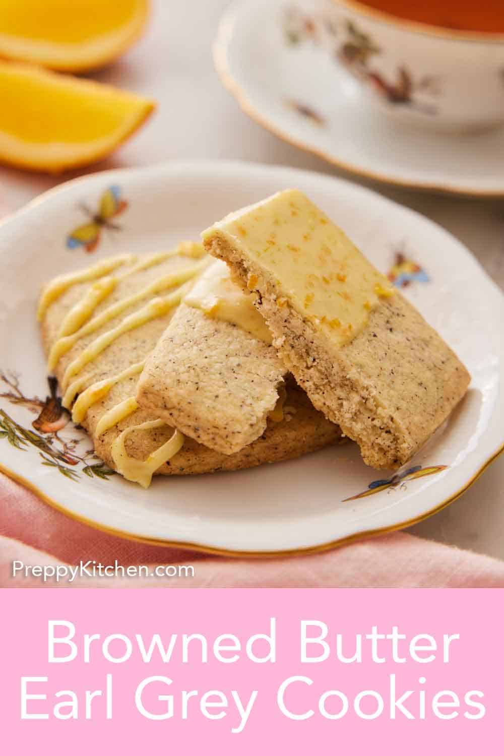 Browned Butter-Earl Grey Cookies - Preppy Kitchen