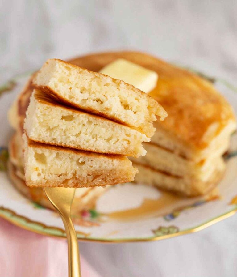 Homemade Fluffy Pancakes - Preppy Kitchen