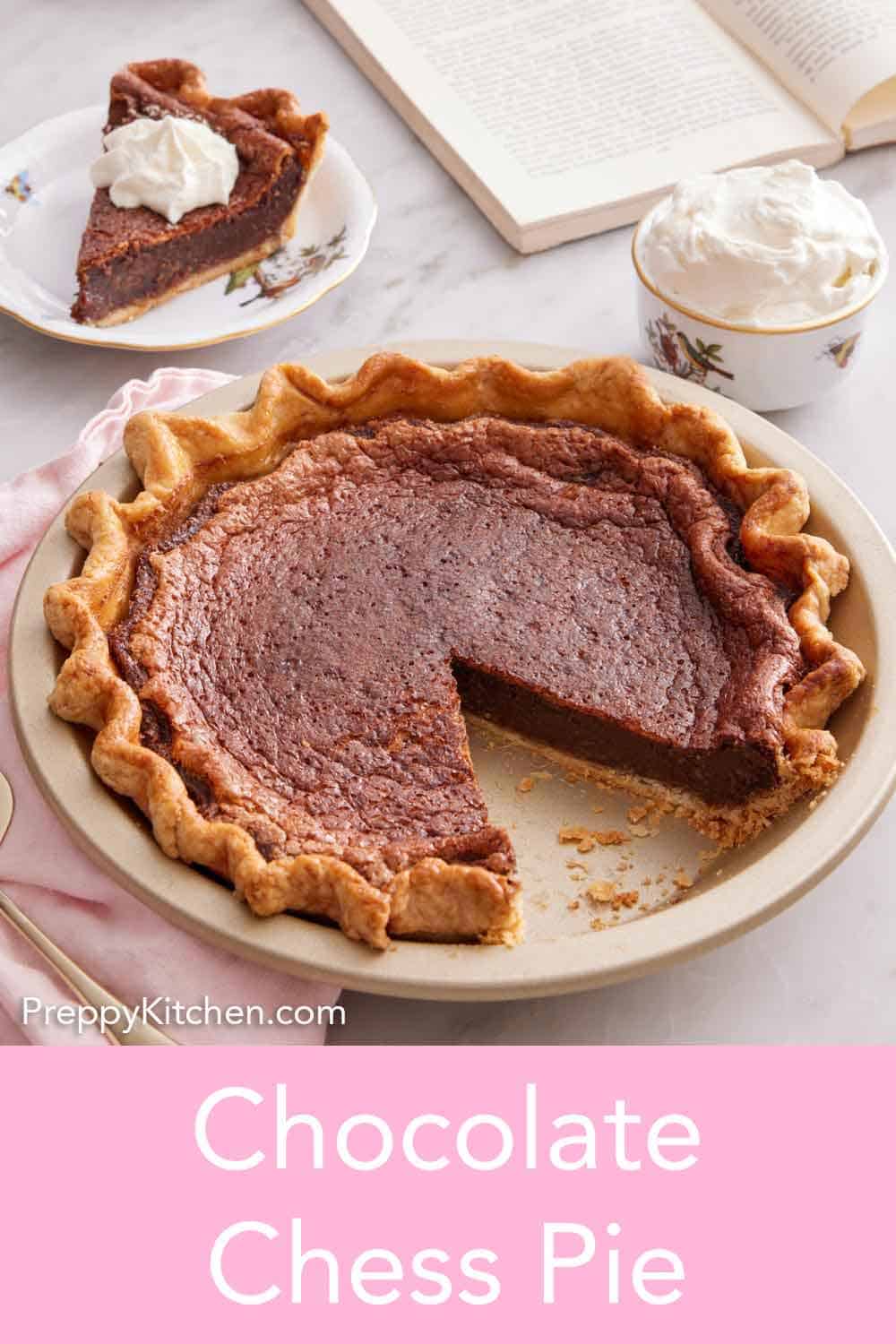 Chocolate Chess Pie - Preppy Kitchen