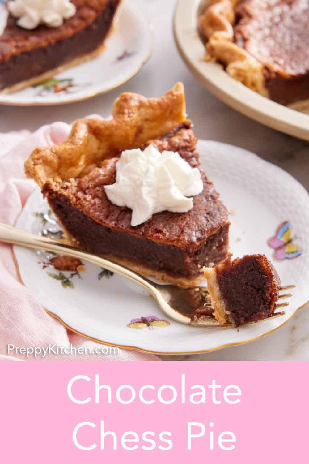 Chocolate Chess Pie - Preppy Kitchen