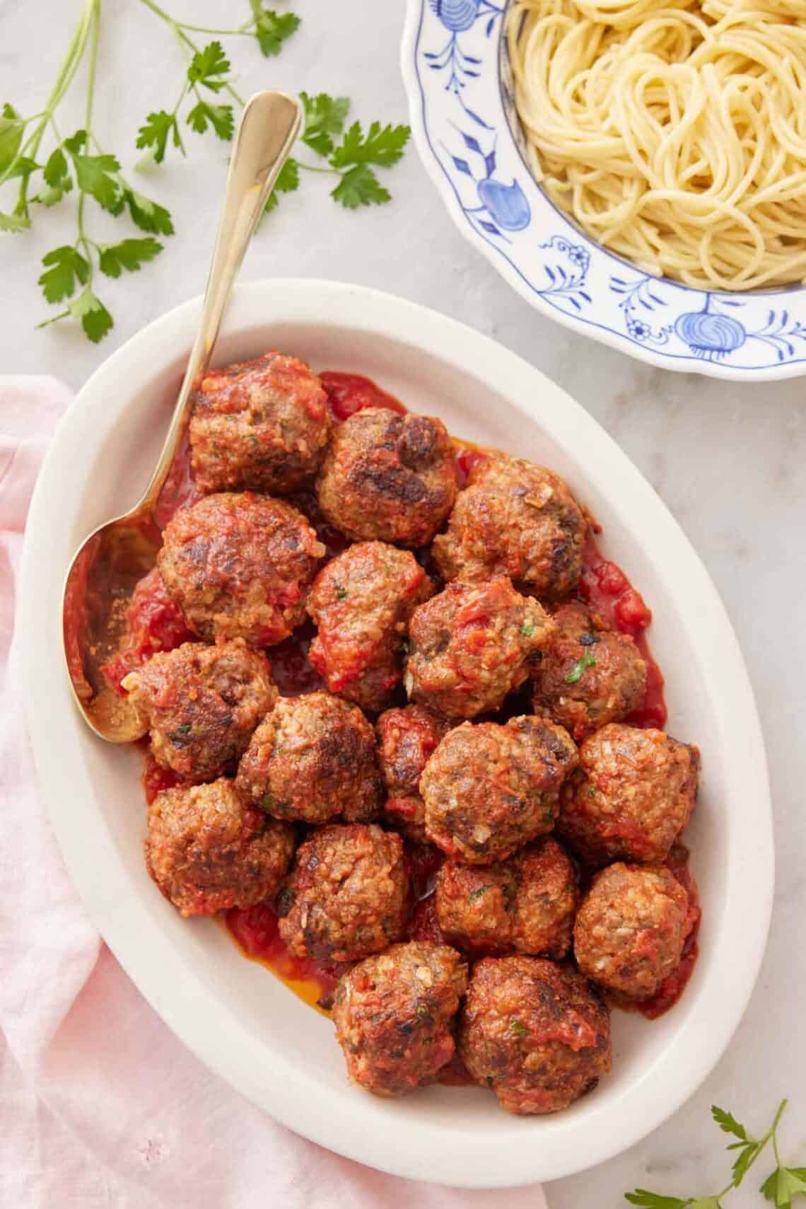 Easy Italian Meatballs (Baked or Stove-top) - Preppy Kitchen