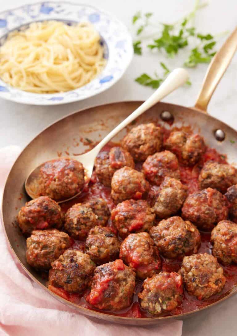 Easy Italian Meatballs (Baked or Stove-top) - Preppy Kitchen