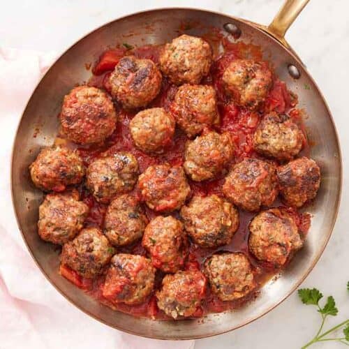Easy Italian Meatballs (Baked or Stove-top) - Preppy Kitchen