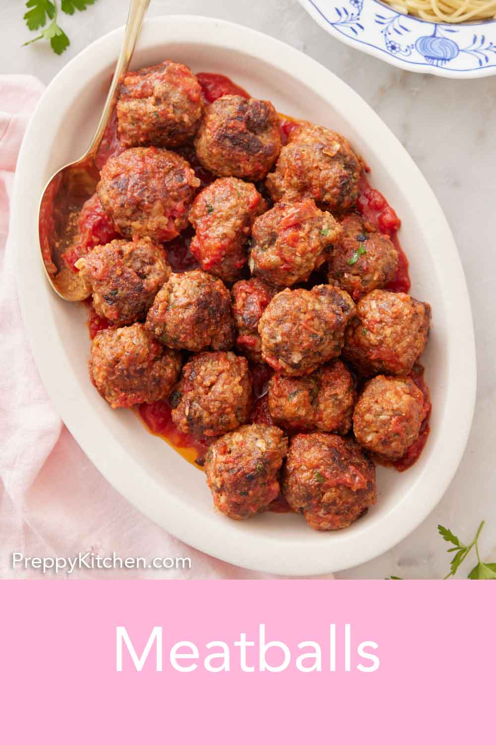 Easy Italian Meatballs (Baked or Stove-top) - Preppy Kitchen