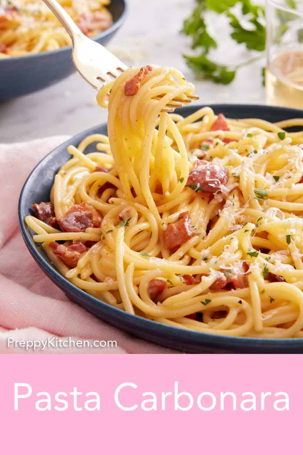 Homemade Pasta Carbonara - Preppy Kitchen