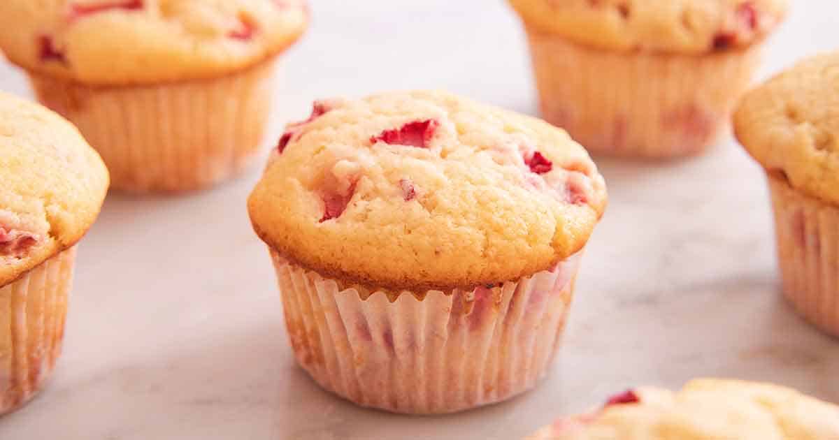 Strawberry Muffin Recipe (Moist & Fluffy) - Preppy Kitchen
