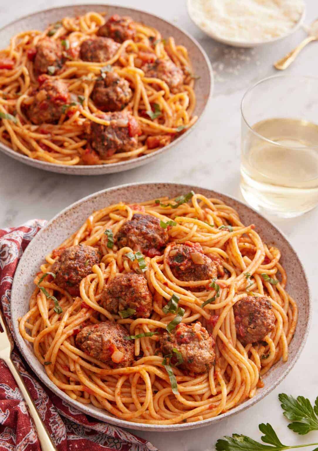 Spaghetti and Meatballs Recipe - Preppy Kitchen