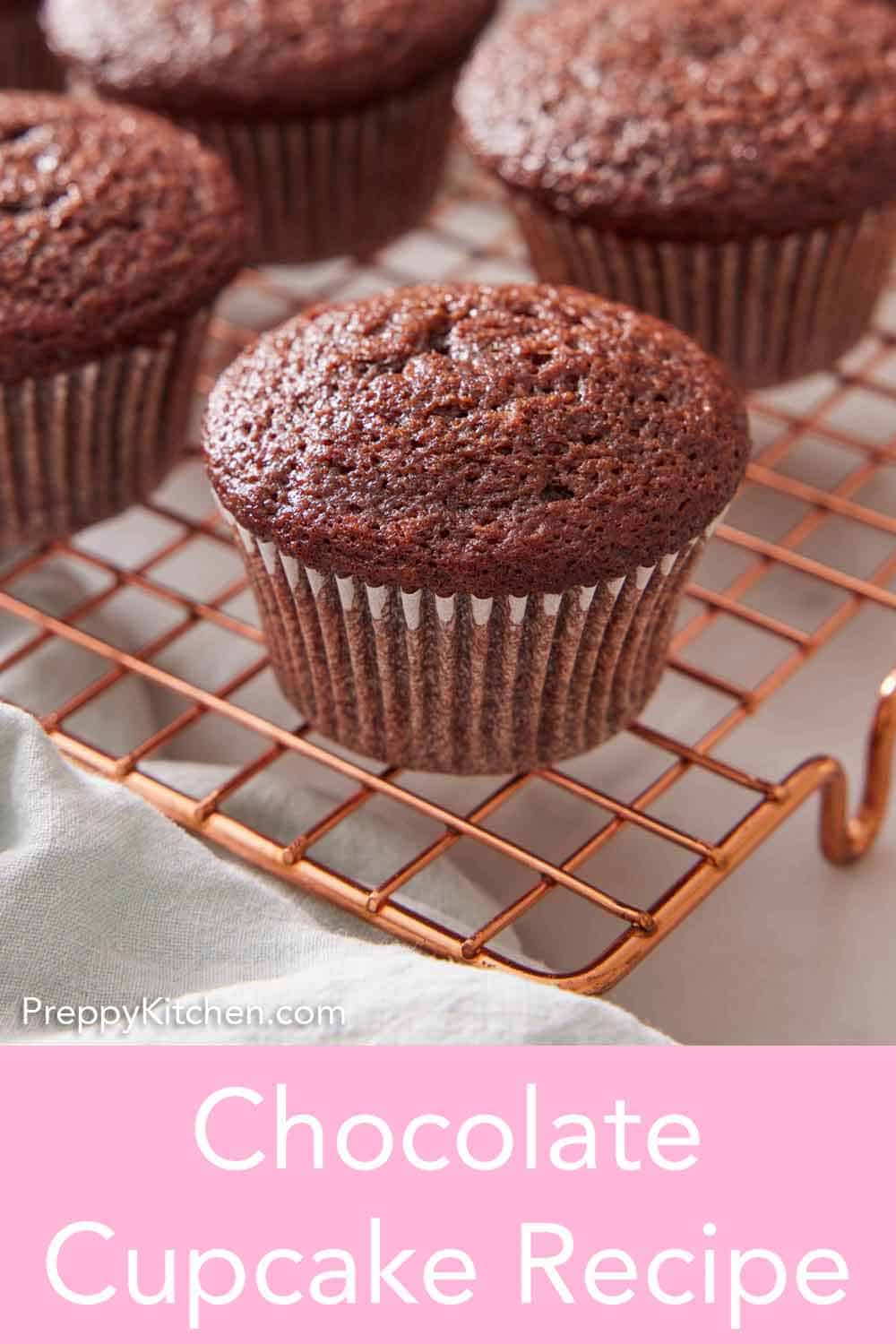 Chocolate Cupcake Recipe - Preppy Kitchen