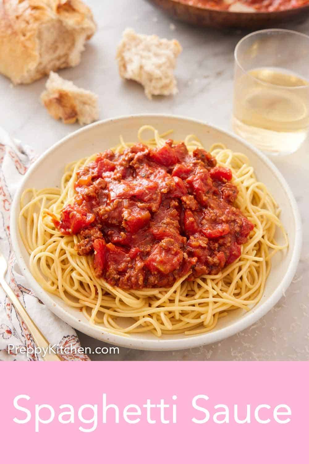 Spaghetti Sauce Recipe - Preppy Kitchen
