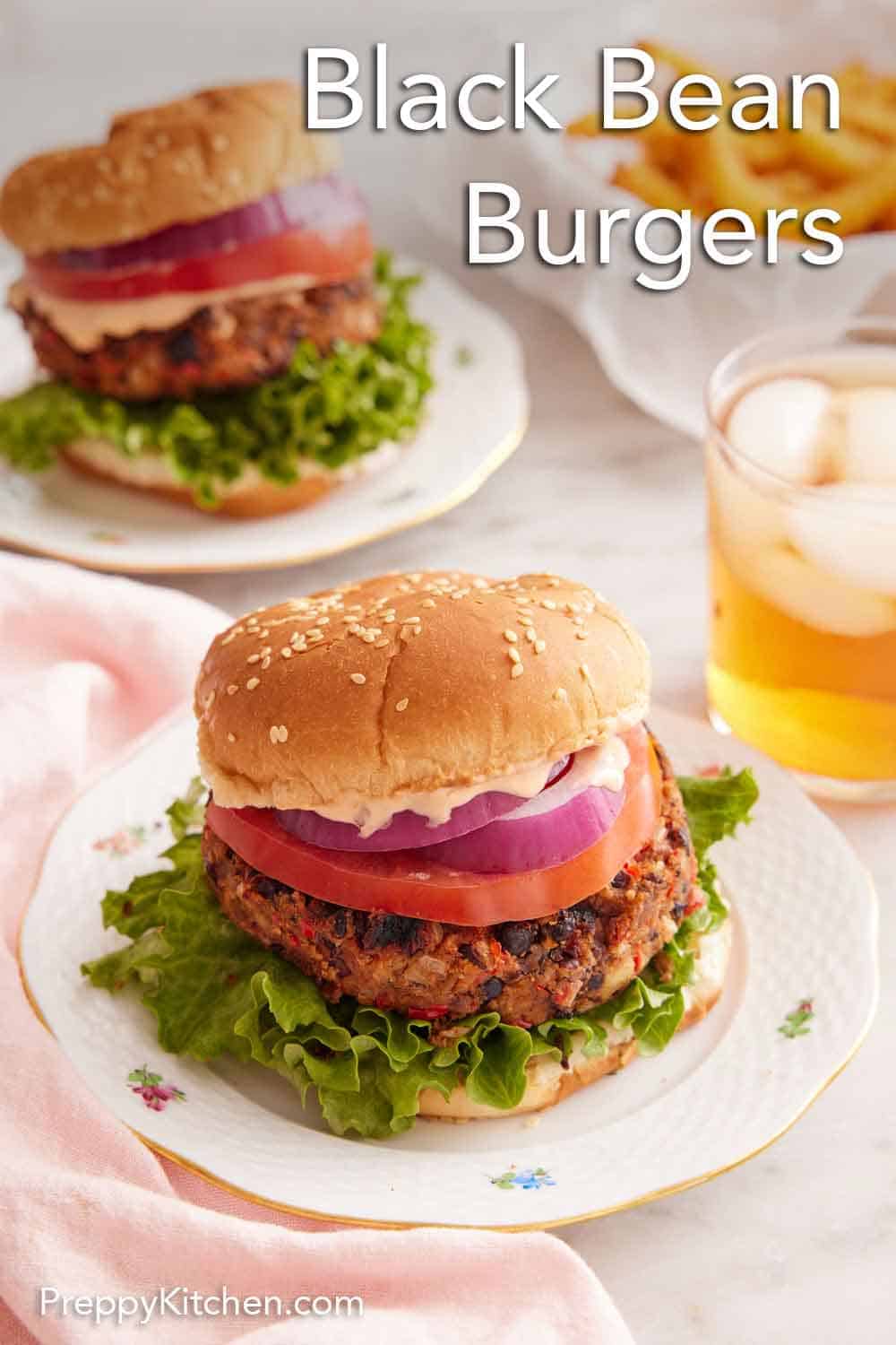 Black Bean Burgers - Preppy Kitchen